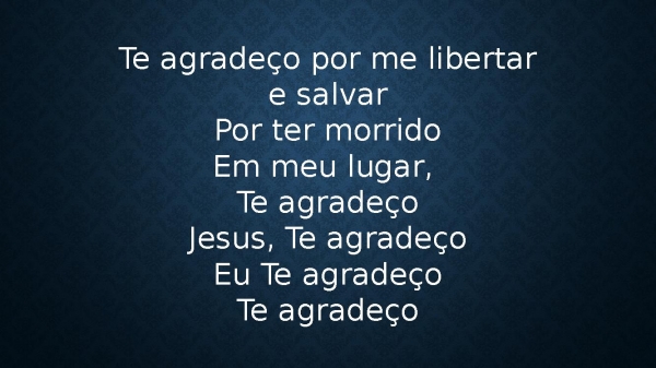 Te agradeço | Slide Gospel
