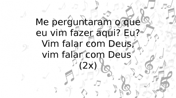 Vim falar com Deus | Slide Gospel