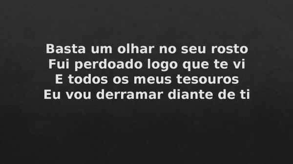 Eu Quebro o Meu Vaso | Slide Gospel