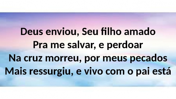 Por Que Ele Vive | Slide Gospel