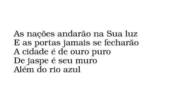 Além do Rio Azul - Voz da Verdade | Slide Gospel