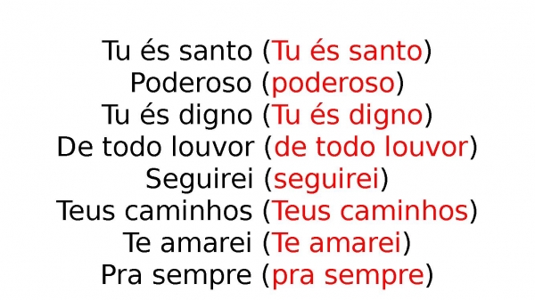 Tu_és_Santo | Slide Gospel