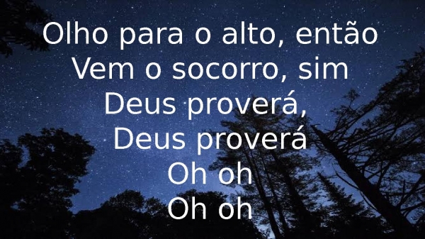 Deus proverá - Gabriela Gomes | Slide Gospel
