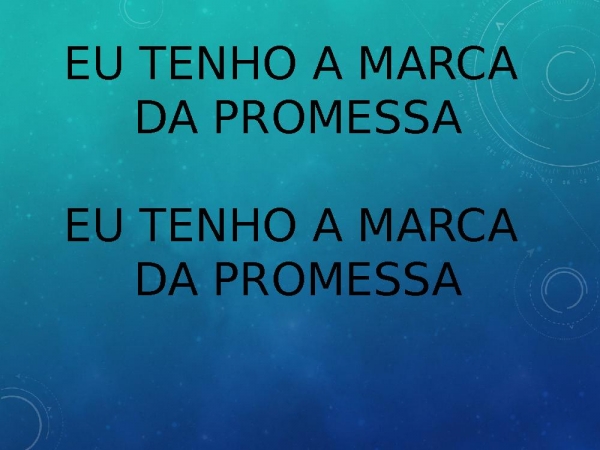 MARCA DA PROMESSA.pptx | Slide Gospel