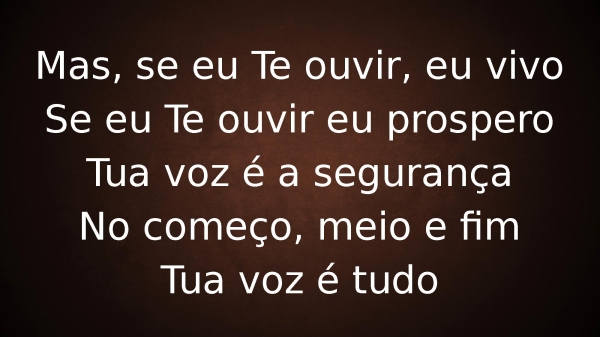 Se Eu Não Te Ouvir | Slide Gospel