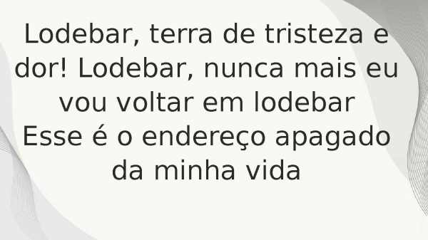 Lodebar nunca mais | Slide Gospel