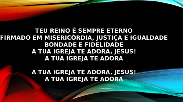 TEU REINO (LETRA) | Slide Gospel